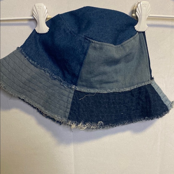 Cato | Accessories | Cato Denim Patchwork Bucket Hat Blue And Gray | Poshmark